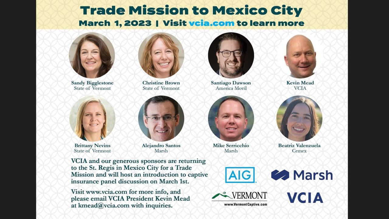 Vermont captive trade mission heads to Mexico | Captive International